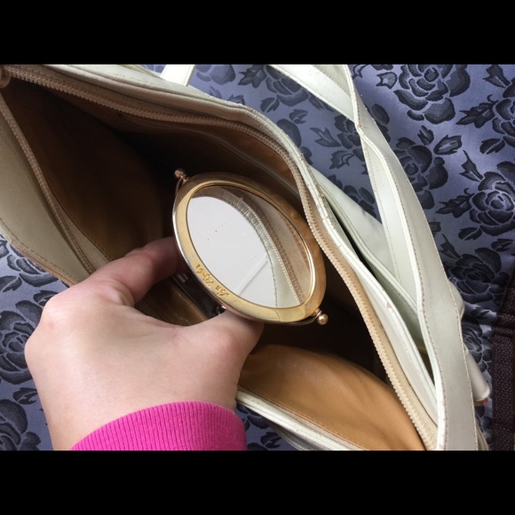 Lou Taylor | Bags | Vintage Lou Taylor Pocket Book Purse In Cream ...